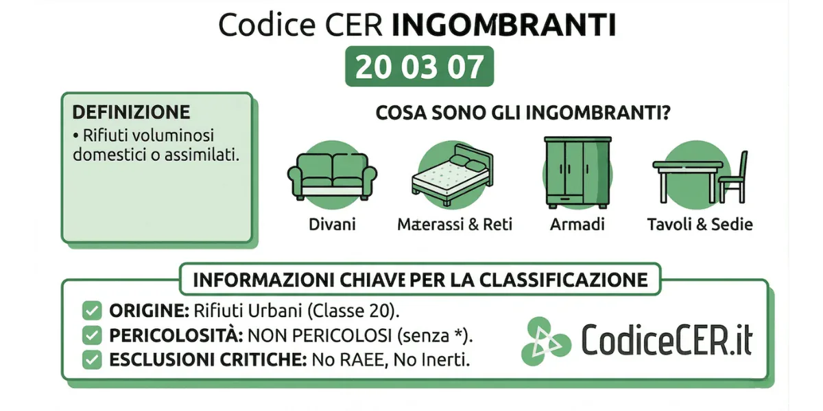 Guida tecnica al Codice CER Ingombranti